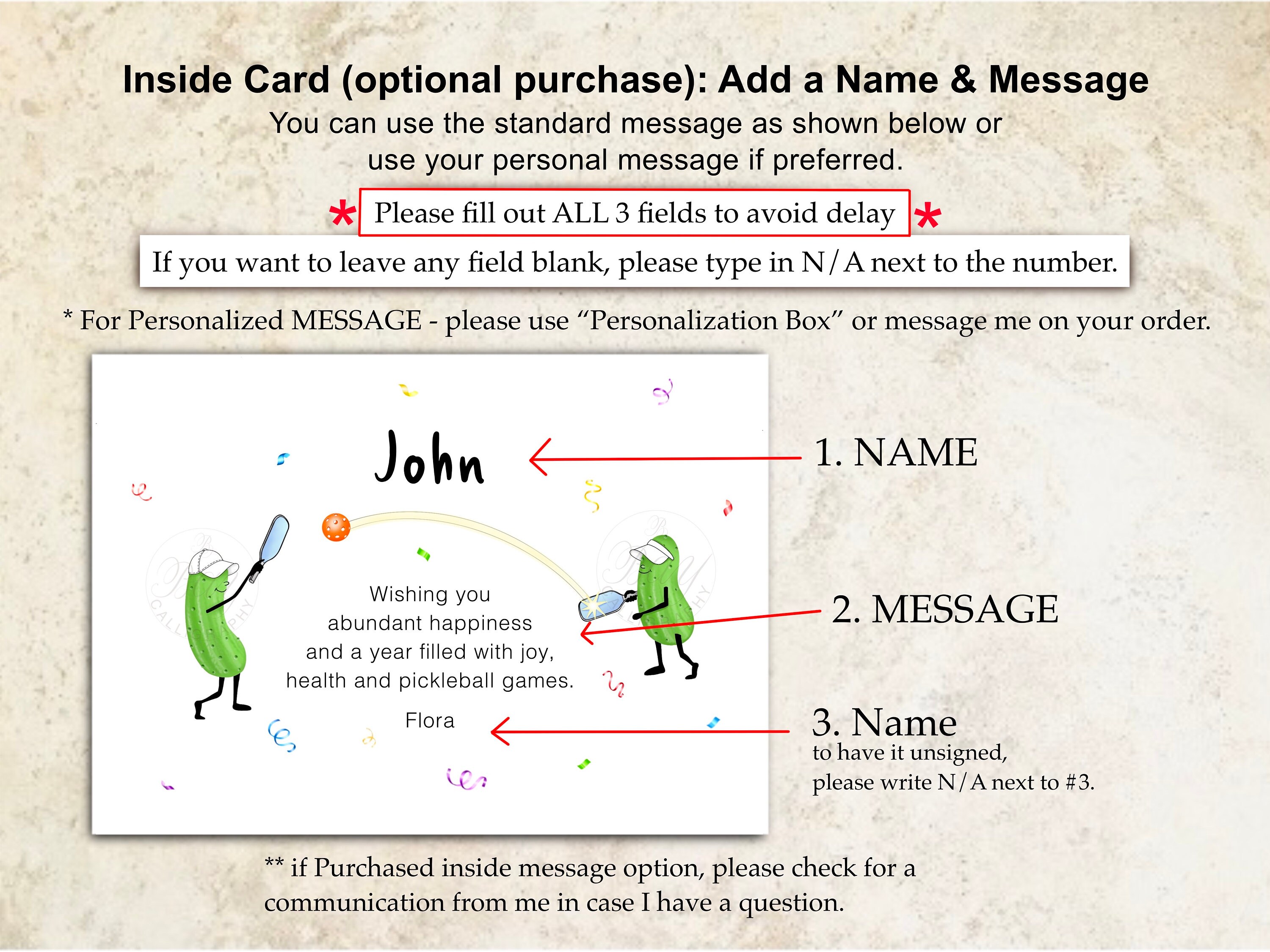 Pickleball Card, Pickleball Birthday Card, Whimsical Pickles, Doubles ...