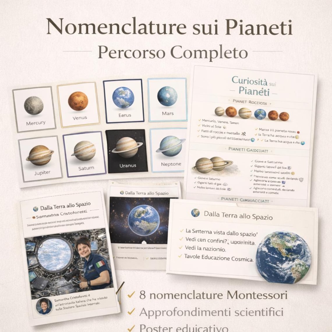Montessori Planets Nomenclature Cards PDF – Solar System Printable ...