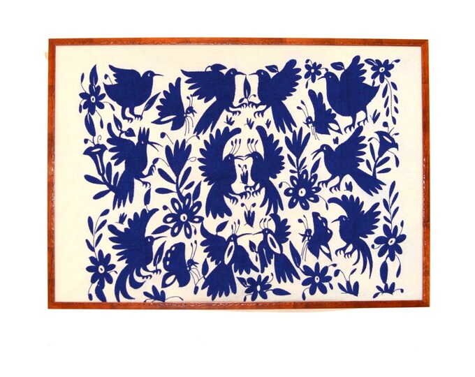 Wall Hanging Otomi Rug Mexican Otomi Embroidery Wall Decor Handmade ...