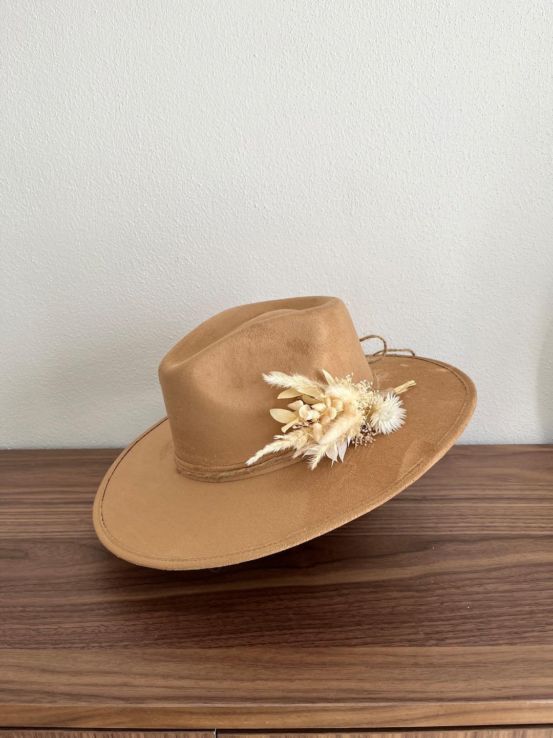 Dried Flowers Fedora | Wide Brim Fedora | Wide Brim Hat Women Men | Hat ...