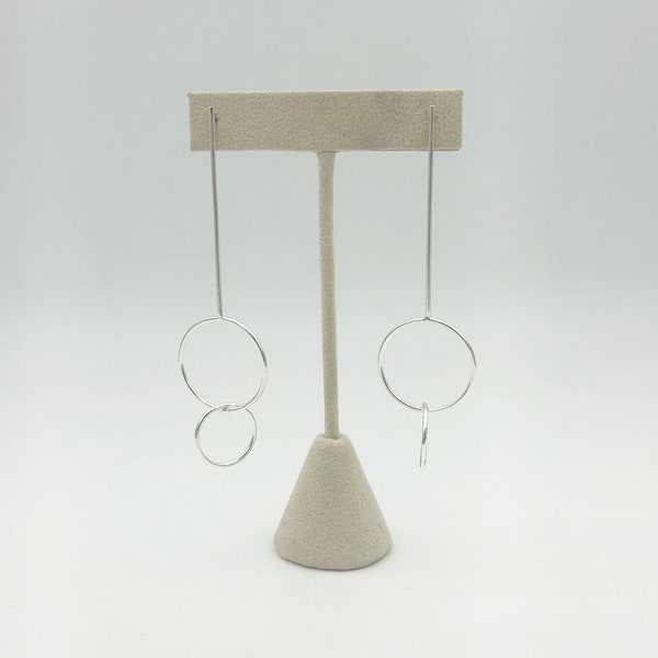 Drop Hoop Earrings - Etsy