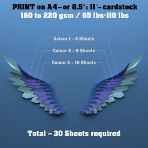 Papercraft Wings, DIY Wall Decor (PDF Pattern) - Etsy