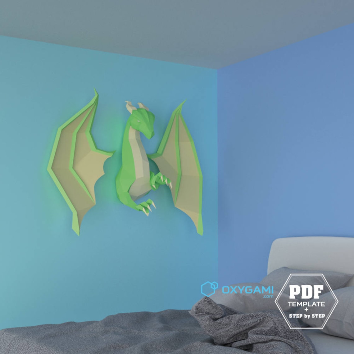 DIY Papercraft Dragon: Turn This Printable PDF Pattern Into an - Etsy ...
