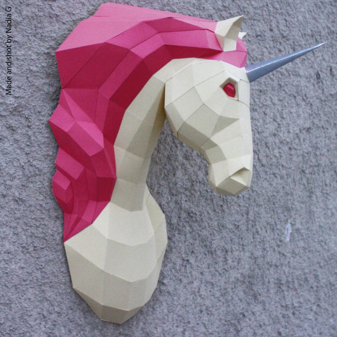 PDF Unicorn Pattern Papercraft Make Your Own Papercraft | Etsy