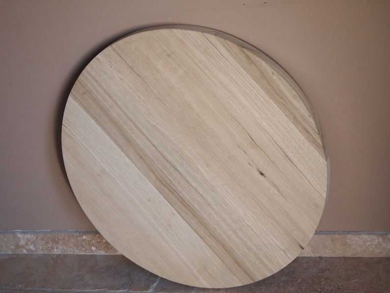 Plateau de table rond en bois massif - Etsy France