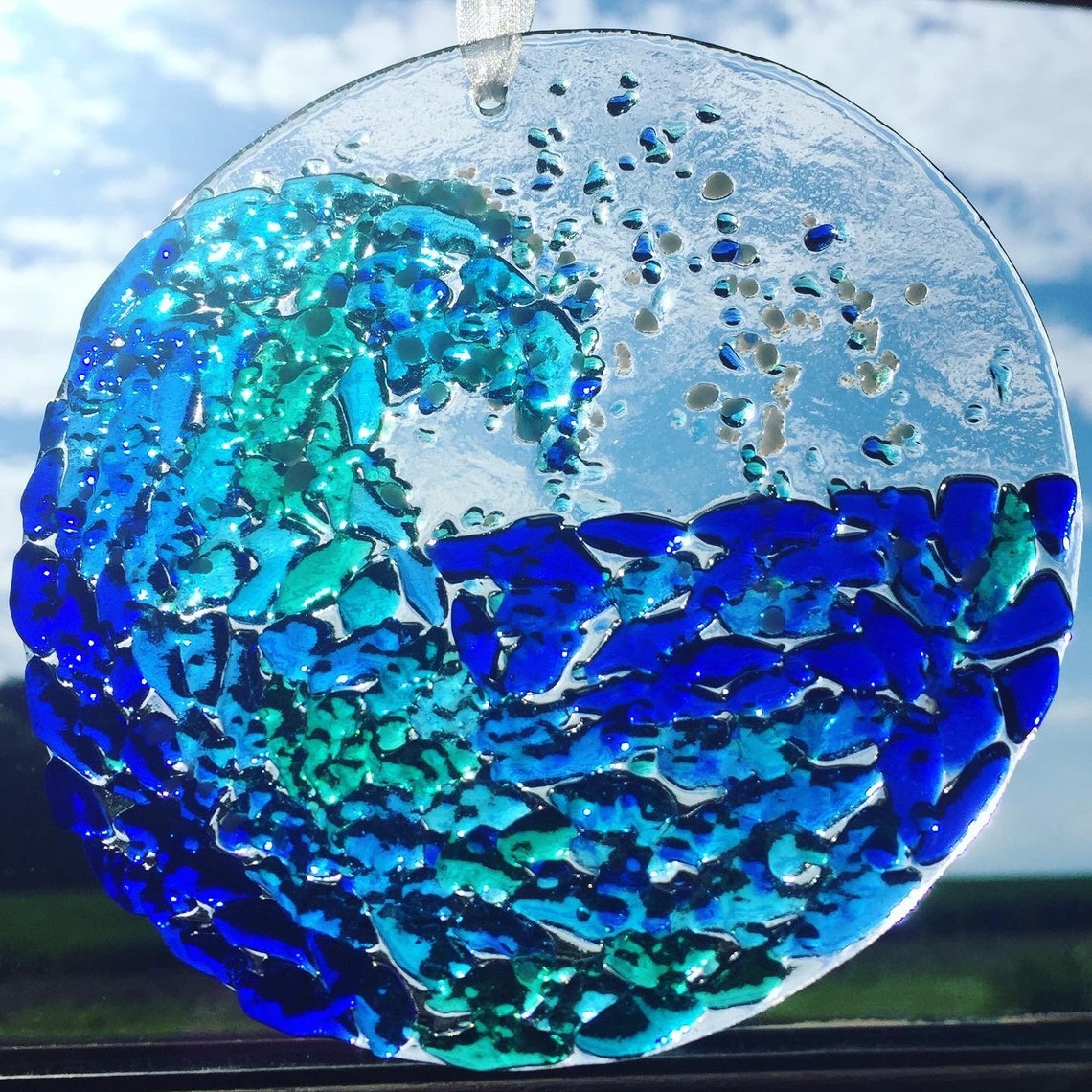 Fused Glass Craft Kit To Make At Home Wave by North Norfolk | Etsy