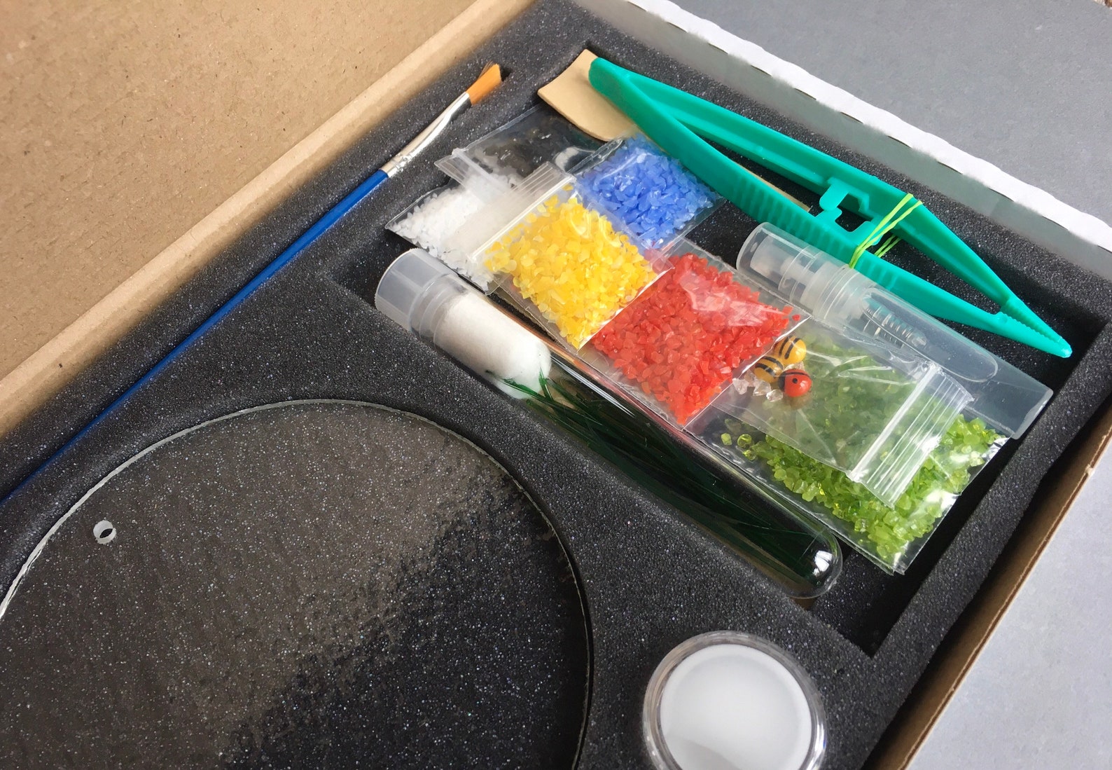 DIY Fused Glass Art Craft Kit Wild Flower Meadow by North - Etsy UK