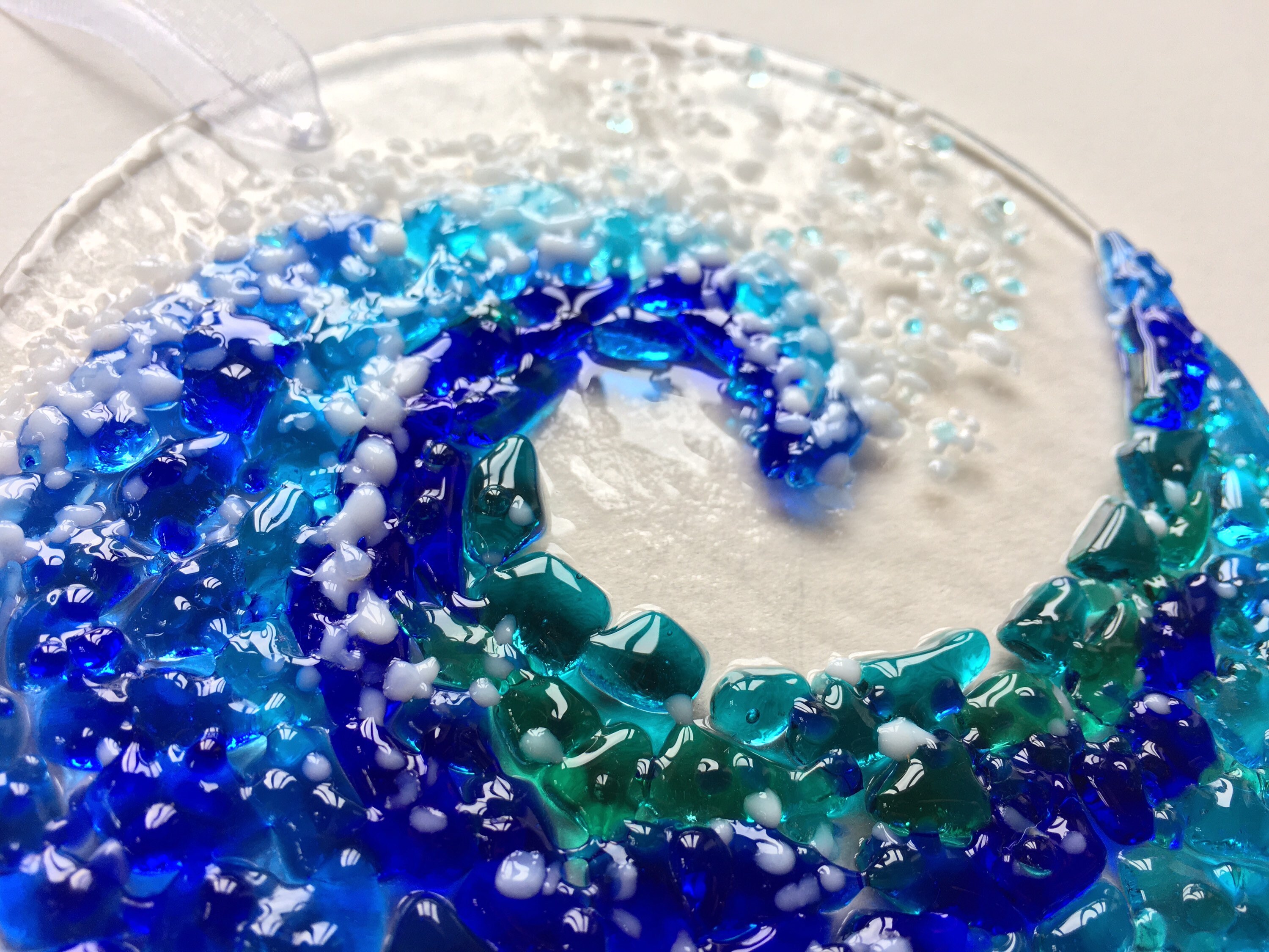 Fused Glass Craft Kit To Make At Home Wave by North Norfolk | Etsy