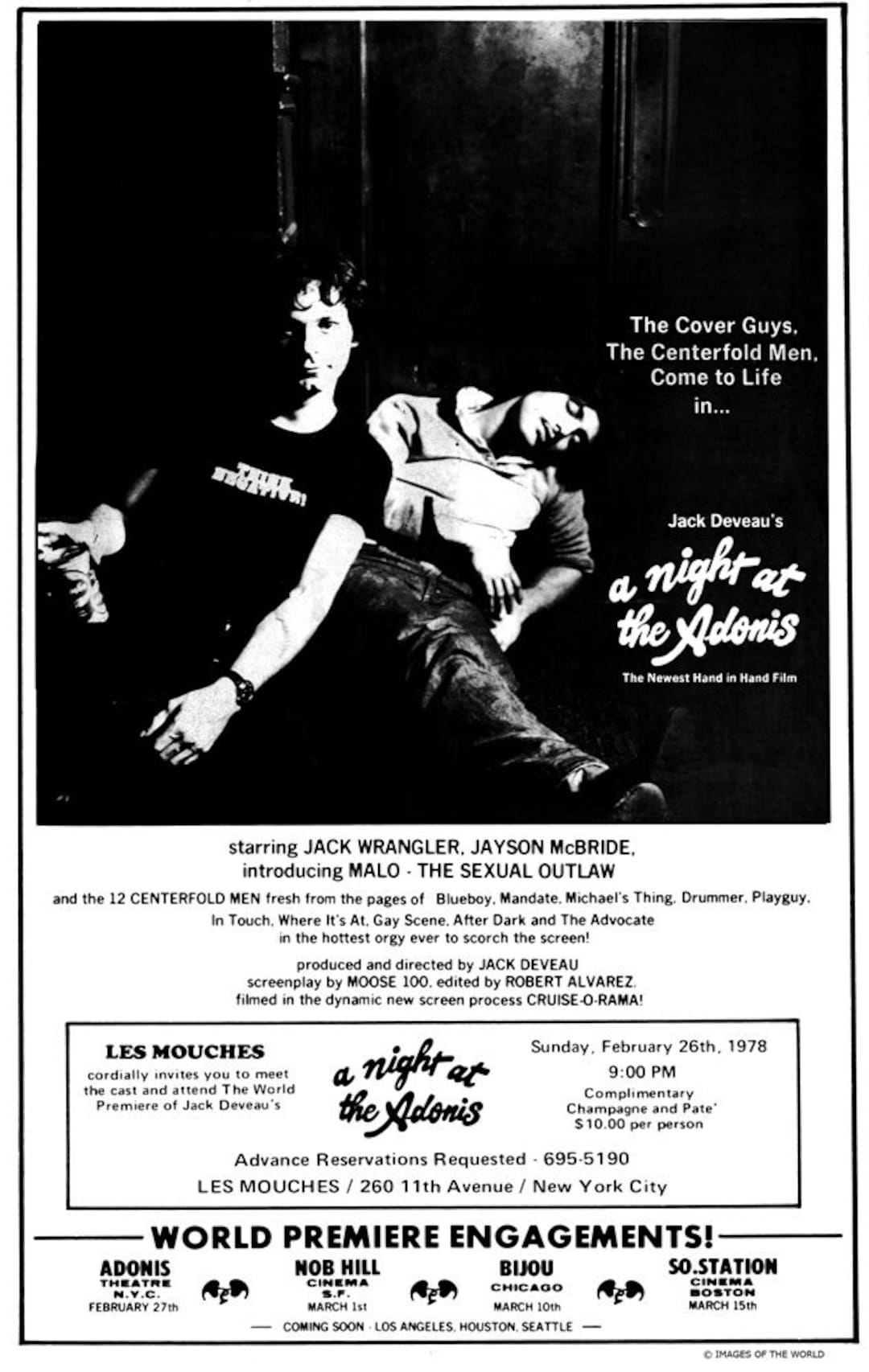 A Night at the Adonis Poster, Gay Interest, Gay History - Etsy