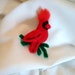 Northern Cardinal Lapel Pin Festive Brooches Red Cardinal Bird Brooch ...
