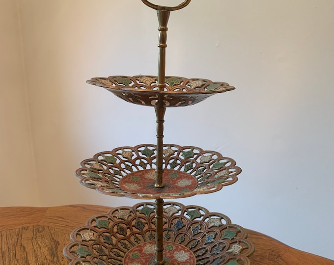 3 Tier Metal Candy Tray - Etsy
