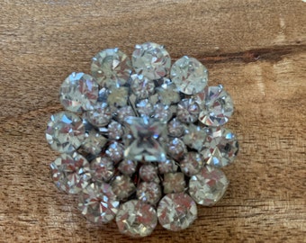 Vintage Rhinestone Brooch | Etsy
