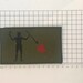 Large 5 X 3 Blackbeard Pirate Flag Patch GREEN Hook sticky Backed Badge ...
