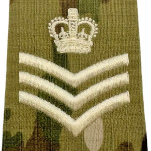 All Ranks Ivory on Multicam / MTP CCF Rank Slide Combined Cadet Force ...