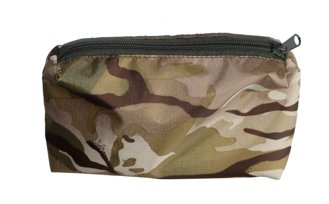 Nylon MTP Zipped Utility Pouch / Stash Bag Multi Terrain Pattern ...