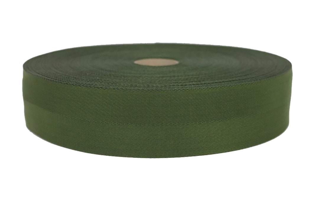 50mm / 2 Olive Green V-twill / Herringbone Webbing UK Woven - Etsy