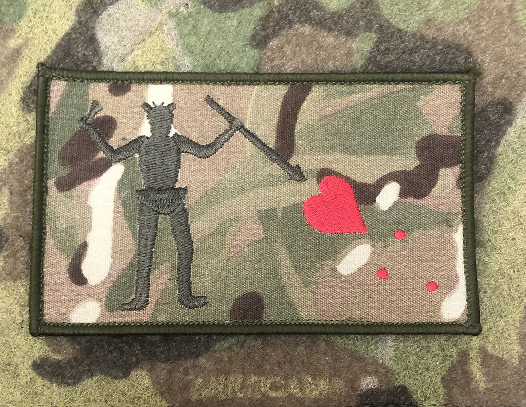 Blackbeard Pirate Flag Patch MTP Hook sticky Backed Badge - Etsy