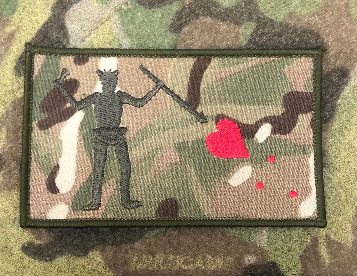 Large 5 X 3 Blackbeard Pirate Flag Patch - Etsy