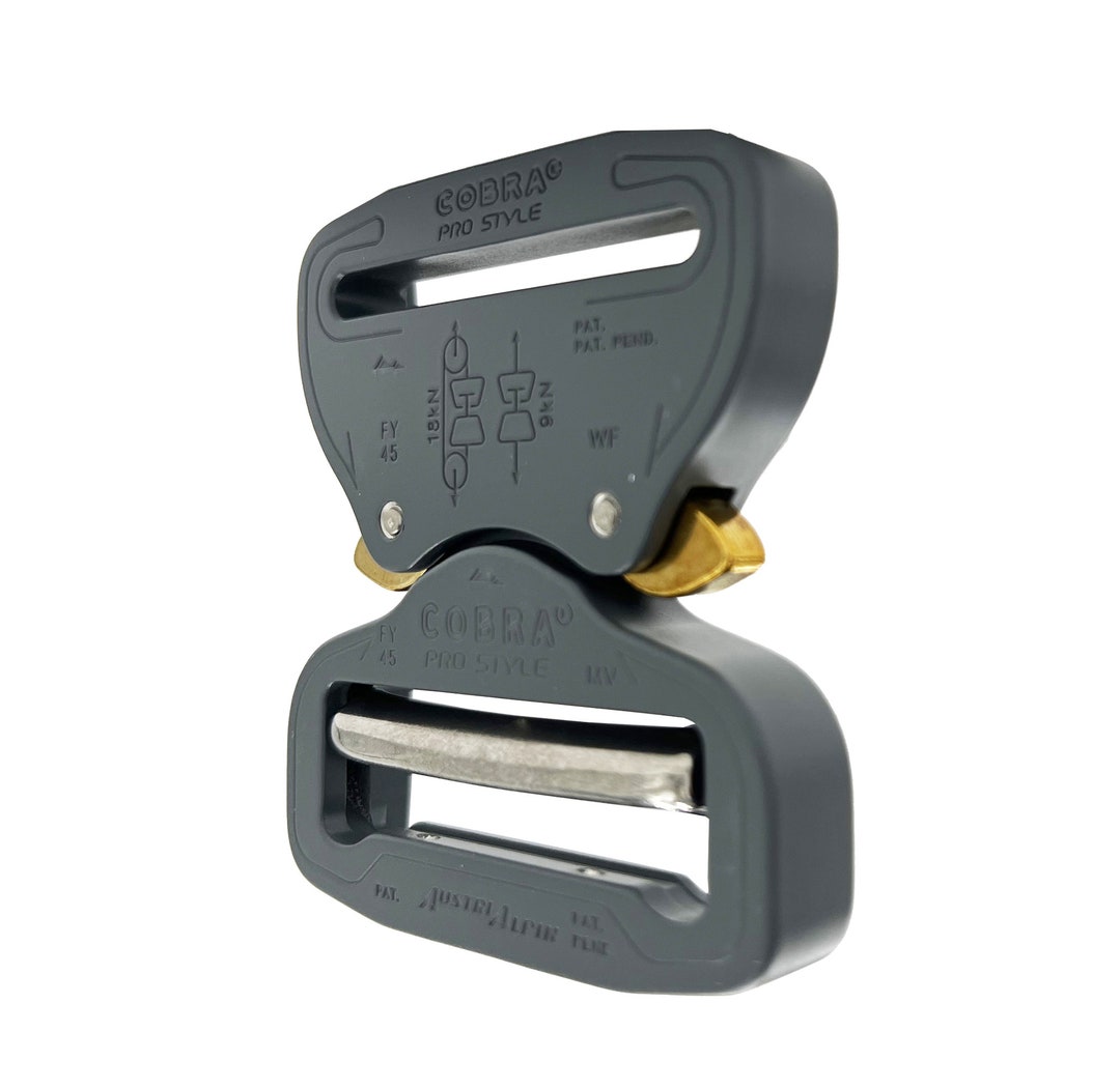 Austrialpin Cobra Buckle PRO STYLE 9kn FY45EVF Wolf Grey Buckle, Male ...