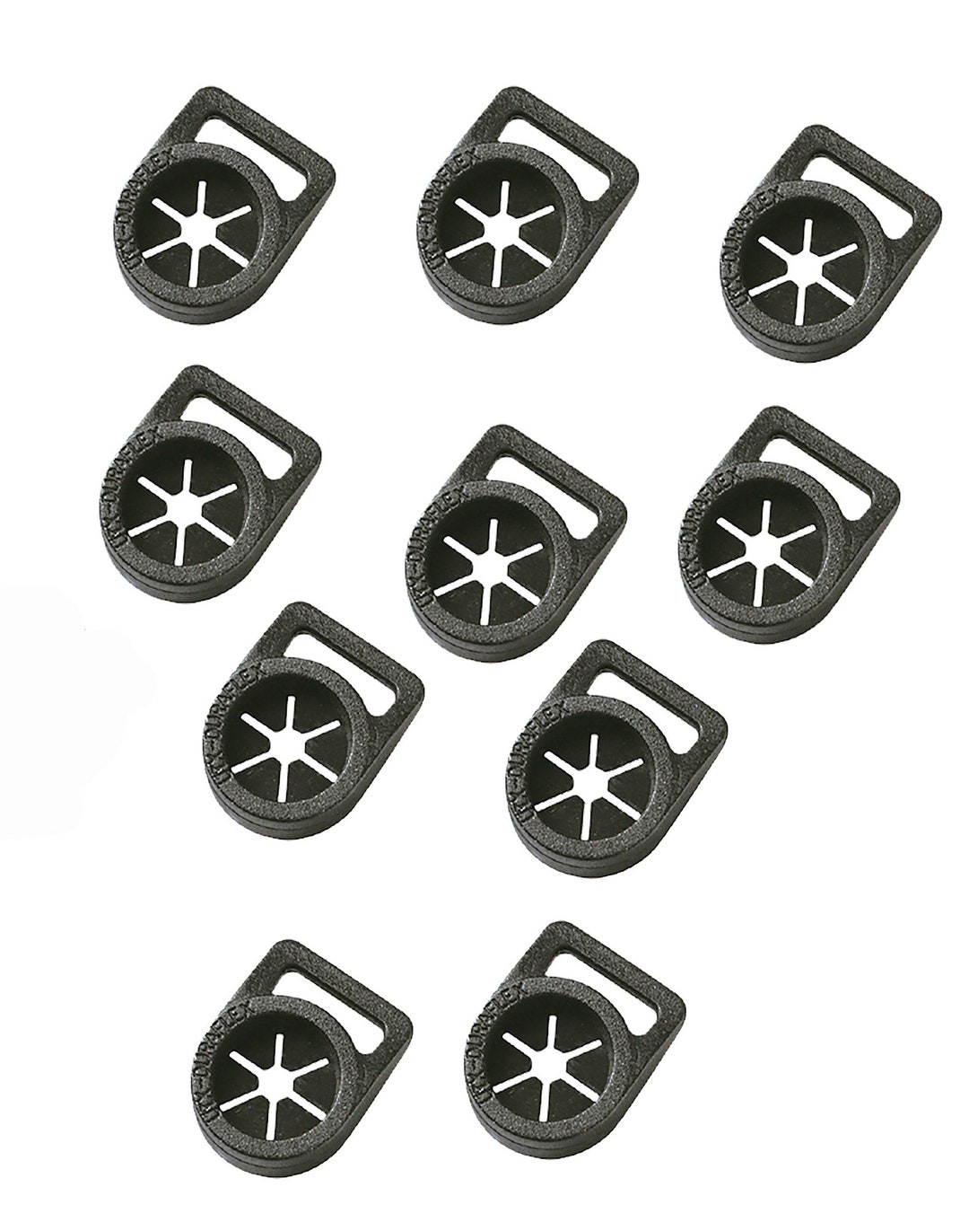 PACK OF 10 Duraflex Unitary Cord Resistor Black Cordloc Cord Lock ...