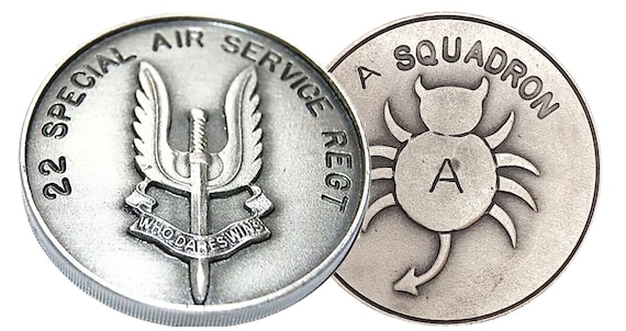 A Sqn Bug Emblem SAS 22 Special Air Service Regiment Coin - Etsy