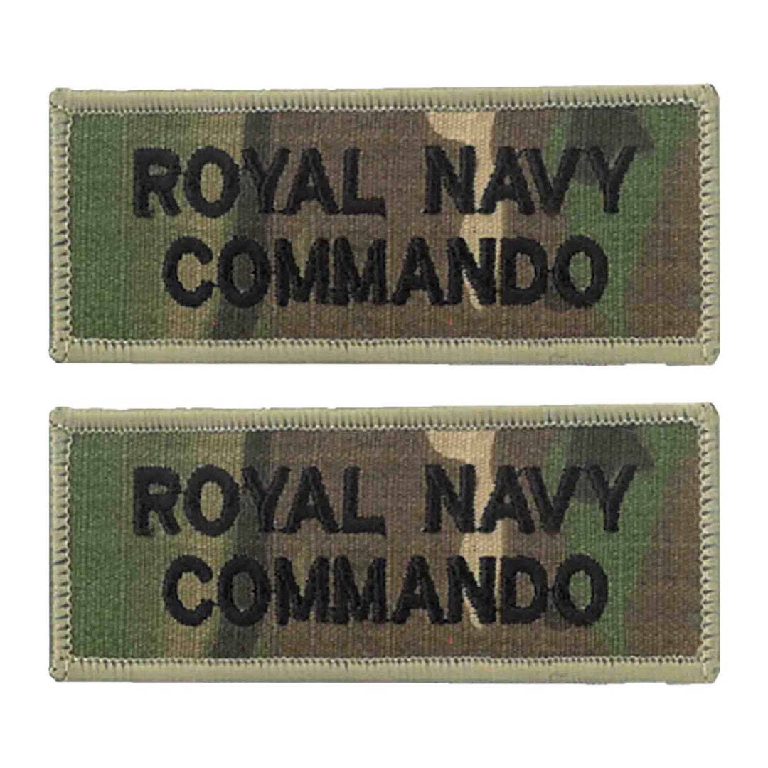 Pair Black on MTP Royal Navy Commando Rectangle Flash hook Backed 10x4cm - Etsy