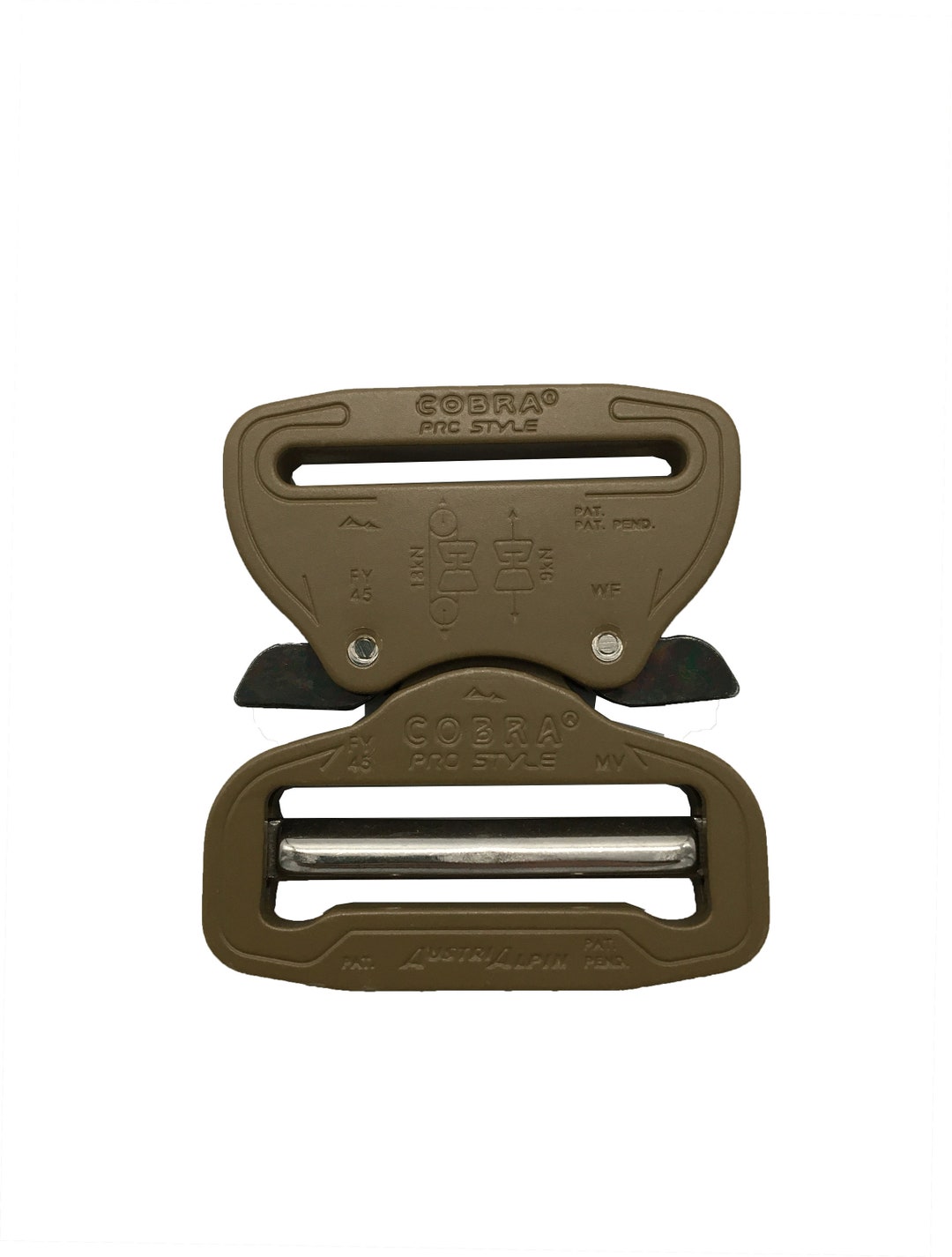 Austrialpin 45mm / 1.75 Cobra Buckle Coyote Brown FY45CVF-XB Female ...