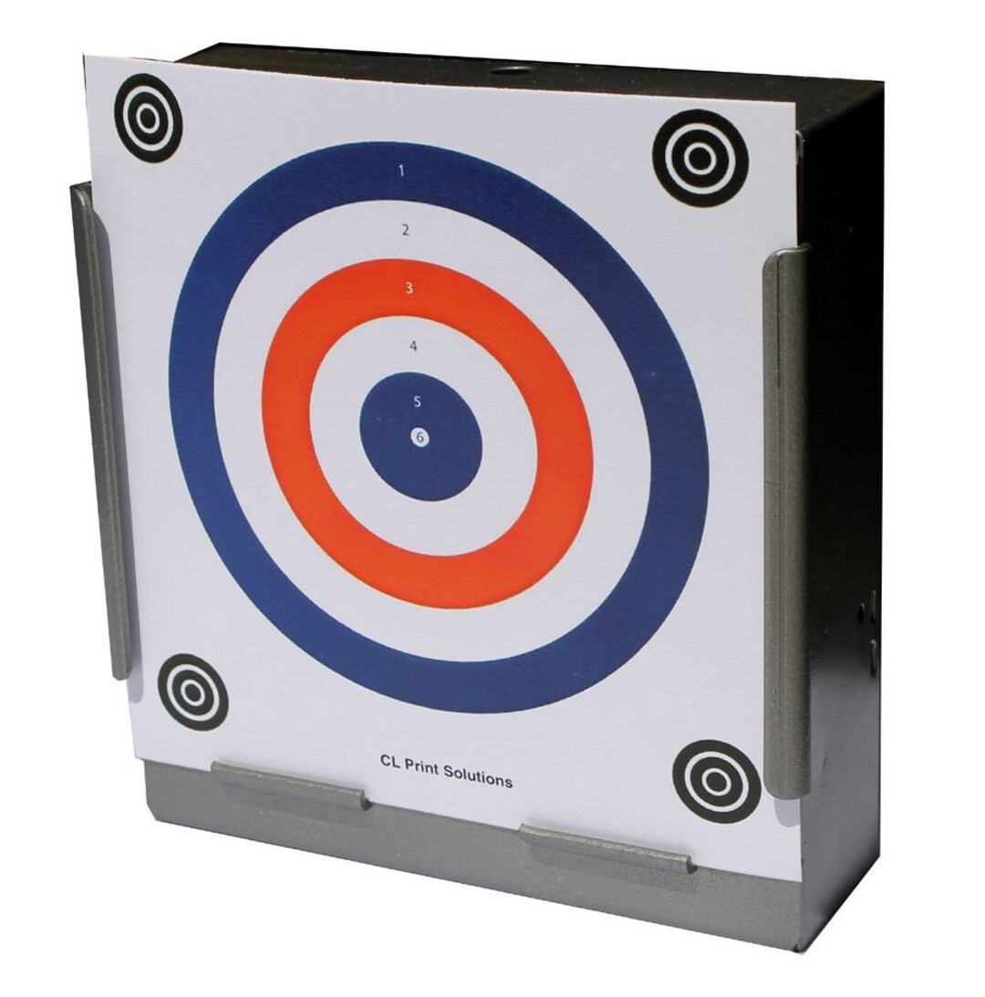 100 X Air Rifle 2 Colour Air Pistol Target Design on Card 14 X 14cm ...