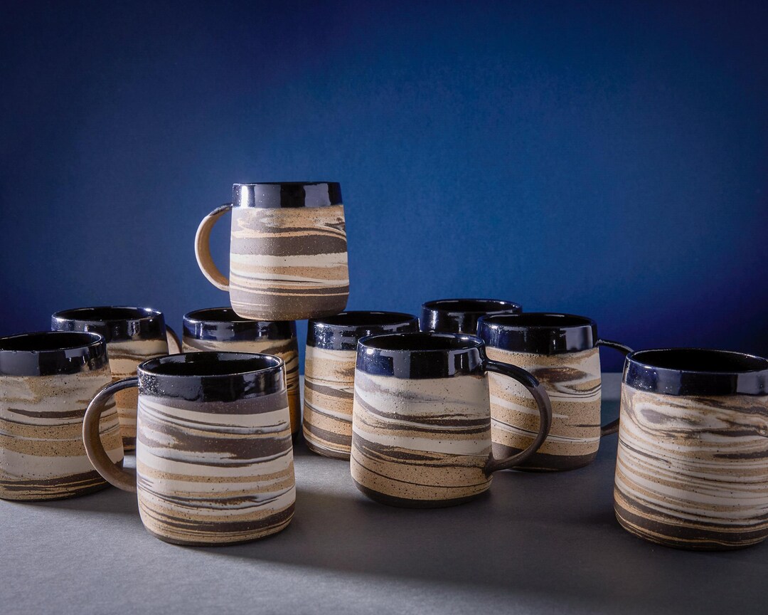 Desert Mugs Unique Coffee Cup, Natural Colors, One of a Kind Brown and ...