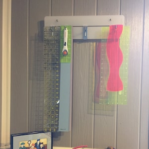 Wall Mounted Quilt Ruler Rack: Space-saving Sewing Organizer - Etsy