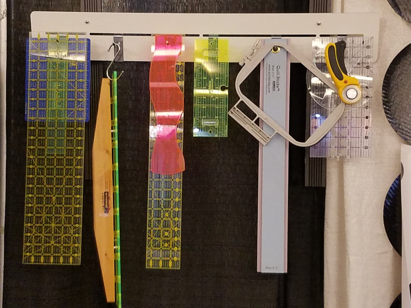 36" Quilting Ruler Rack: Wall Mounted Sewing Room Organizer - Etsy