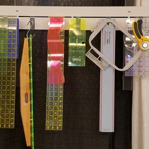 Wall-mounted Quilt Ruler Rack: 36 Inch Sewing Ruler Organizer - Etsy