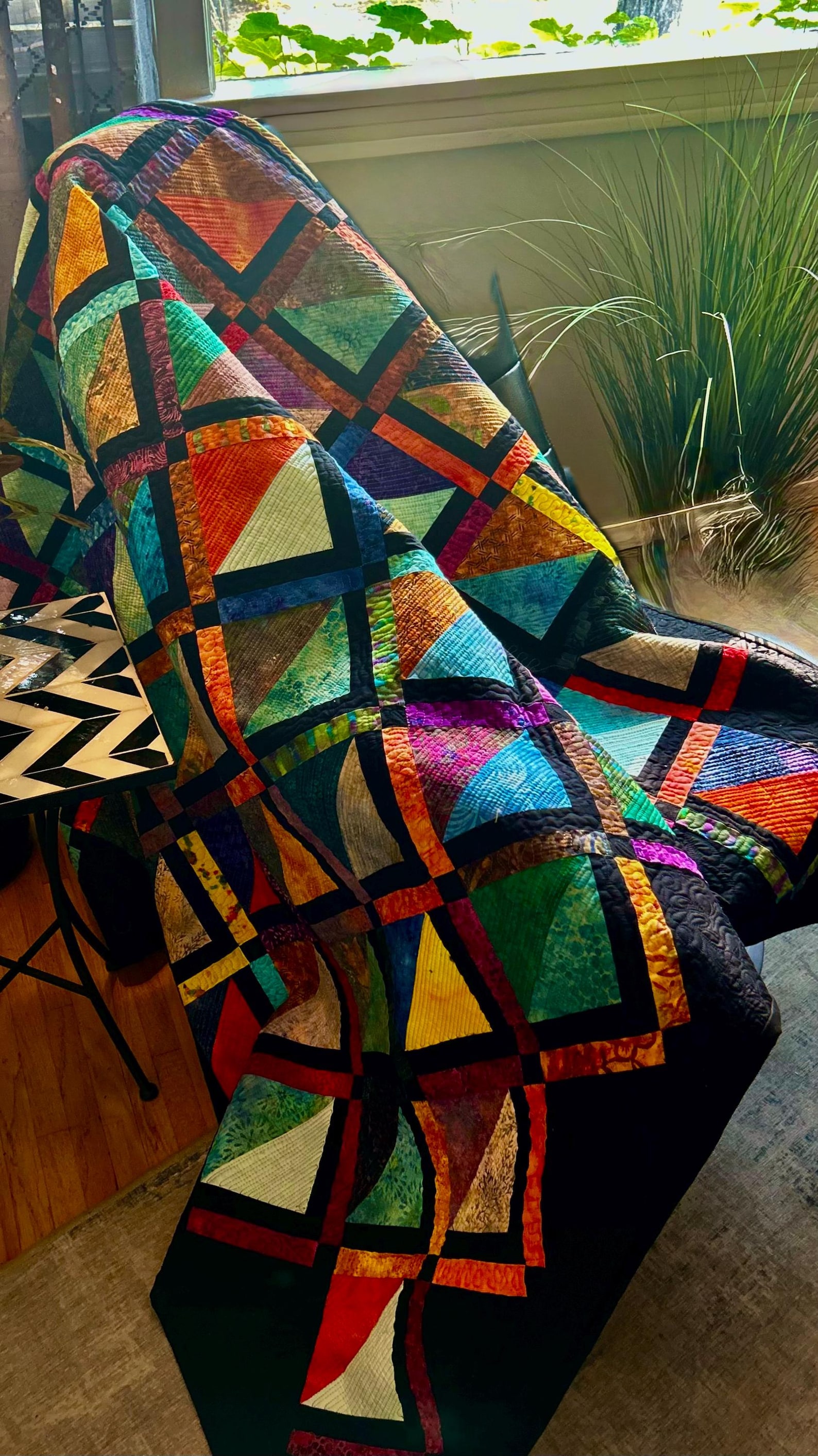 Diamond Riff Quilt Pattern: Beginner Friendly, Triangle Ruler (PDF) - Etsy