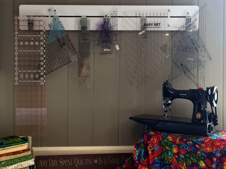 36" Quilting Ruler Rack: Wall Mounted Sewing Room Organizer - Etsy