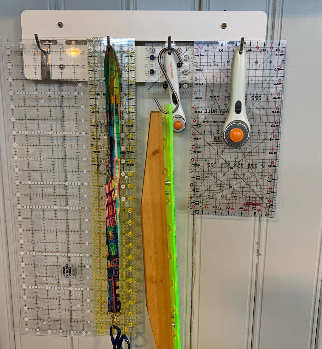 Wall Mounted Quilt Ruler Rack: Space-saving Sewing Organizer - Etsy