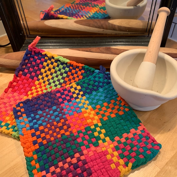 Woven Potholder - Etsy