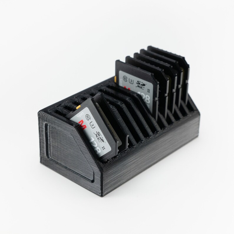 3d Printed Desktop 12 SD Card Organizer - Etsy