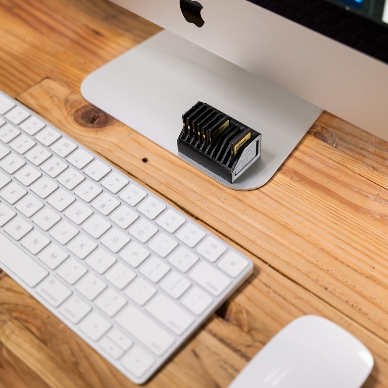 3d Printed Desktop 10 SD Card Organizer - Etsy