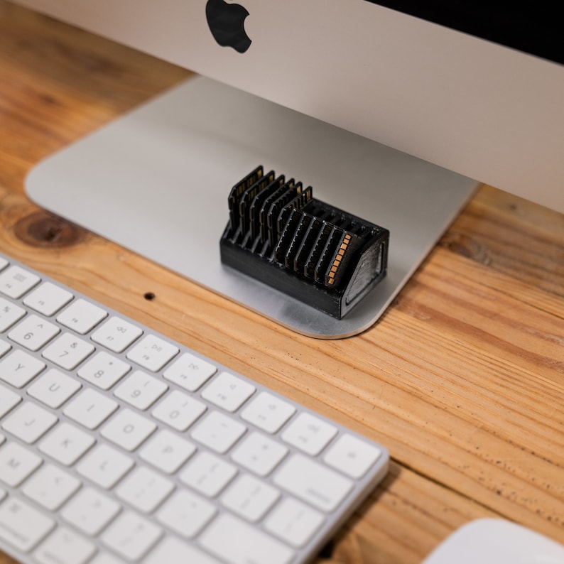 3d Printed Desktop 12 SD Card Organizer - Etsy