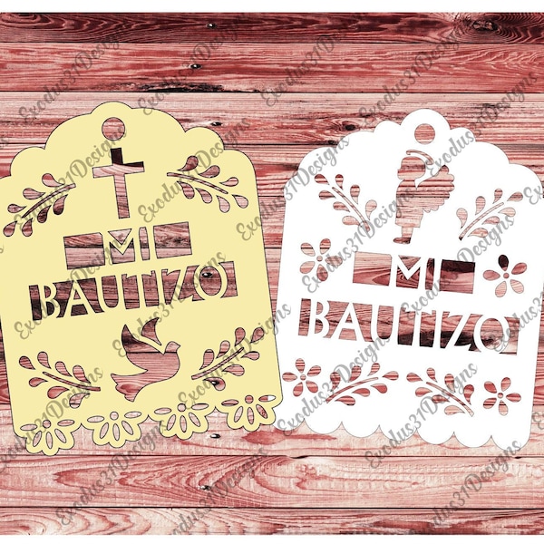 Mi Bautizo Papel Picado Invitation - Etsy