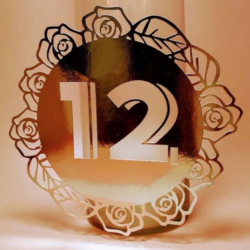 SVG Cut Files 1 to 35 Table Numbers Template Cricut Vector - Etsy