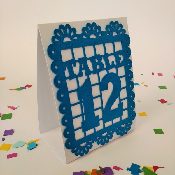 Papel Picado Table Numbers - Etsy
