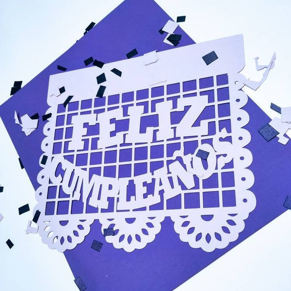 Feliz Cumpleaños Papel Picado Banner - Etsy