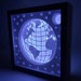 Earth Shadow Box Cricut SVG Cut Files 5x5 in Globe Planet | Etsy