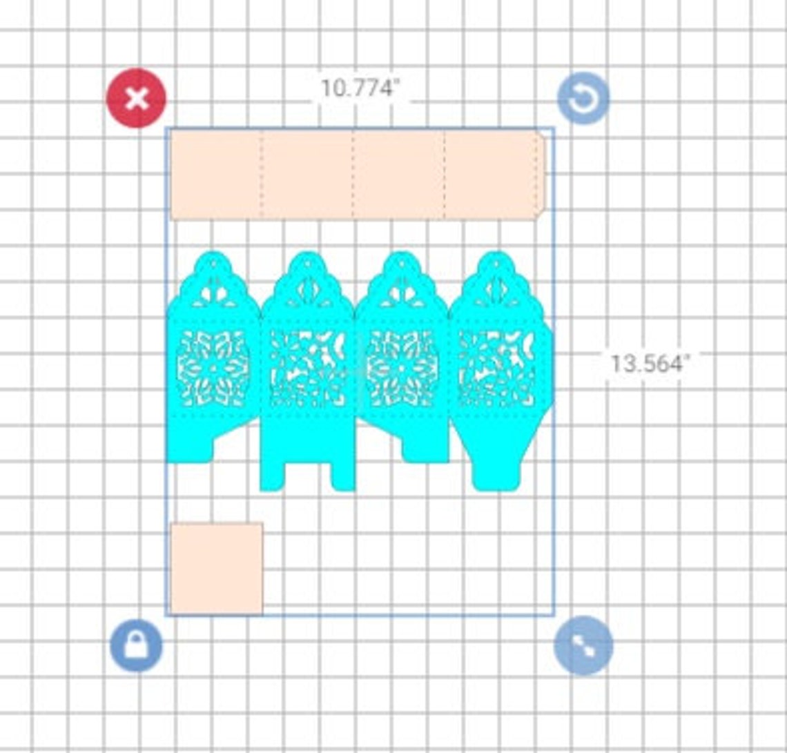 Favor Box SVG Cut Files Template Cricut Frozen Snowflakes | Etsy