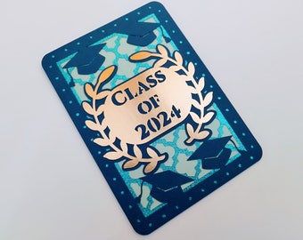 Class of 2024 SVG Card Template Cricut File Graduation Party Laser Cut ...