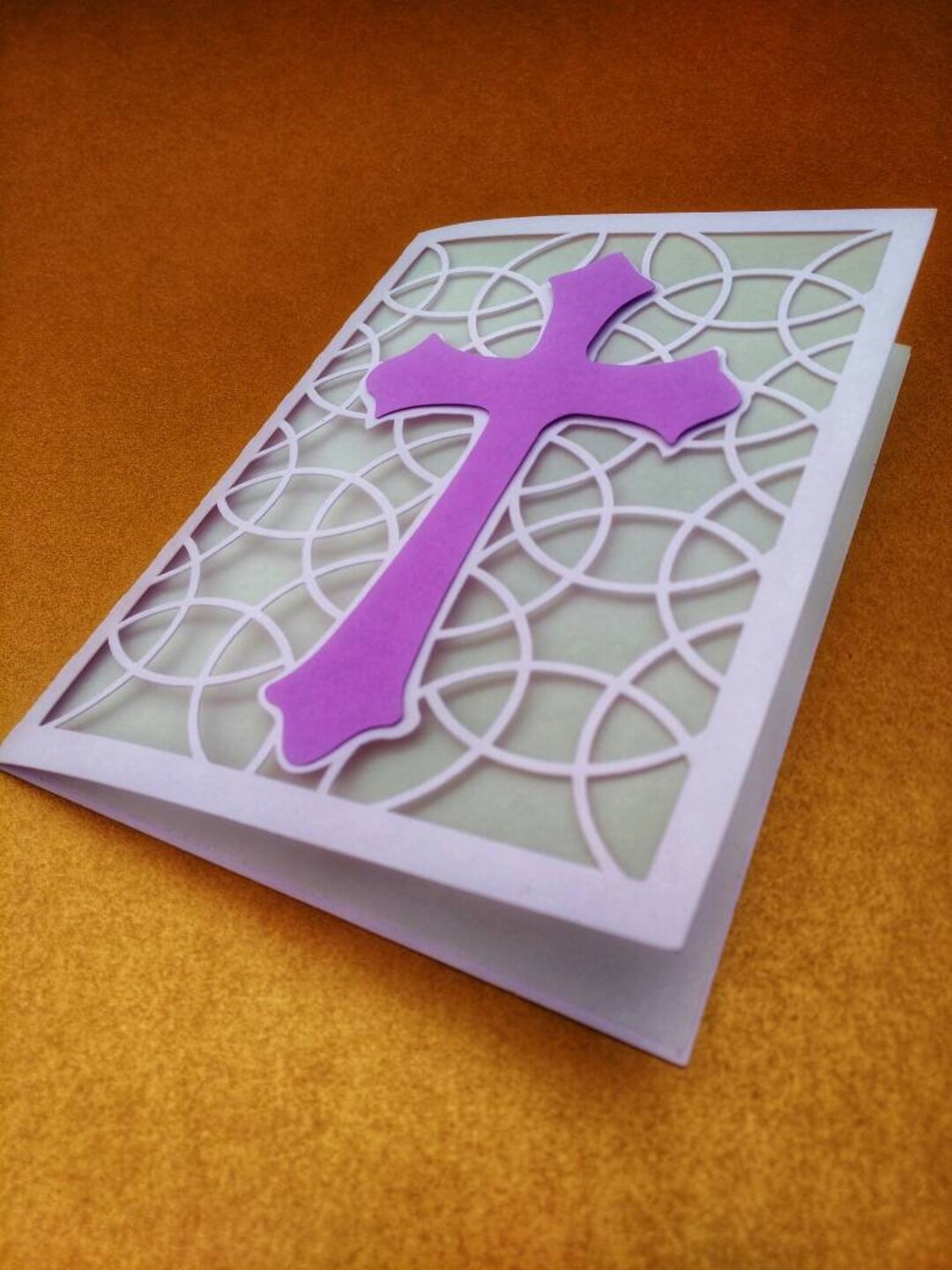 SVG Template Cross Card Baptism First Communion Confirmation Memorial ...