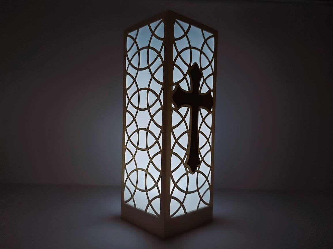 SVG Template Cross Lantern Baptism First Communion - Etsy Canada