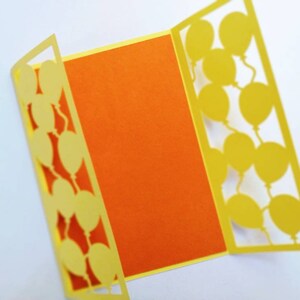 SVG Balloons Invitation Card Cricut Happy Birthday Card SVG Cut Files ...