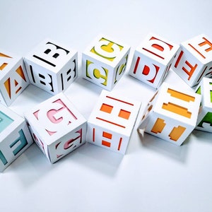 3D Alphabet SVG Cut Files Cube Cricut 3d Letters Baby Shower Decor ...